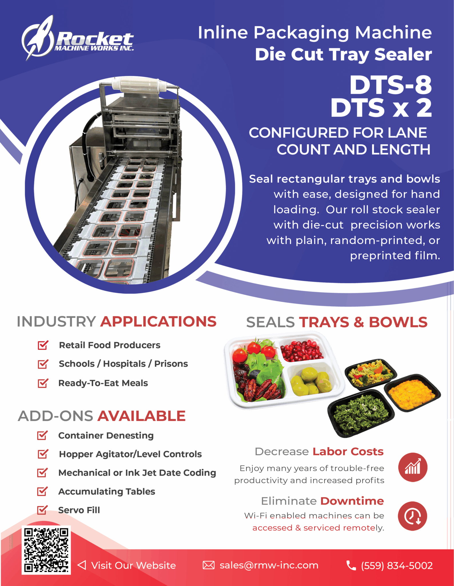 Meet Die Cut Tray Sealer (DCTS) - Rotary and Inline Filling and Sealing ...